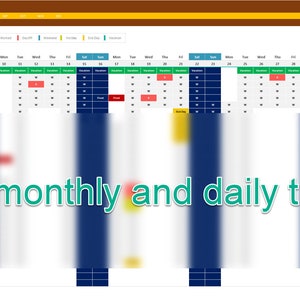 Employee Attendance Tracker Excel Template: Leave, Sickness, Absence - Etsy
