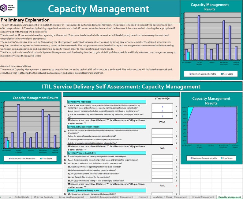 ITSM Self Assessment Tool: Service Delivery Template (XLSX) - Etsy