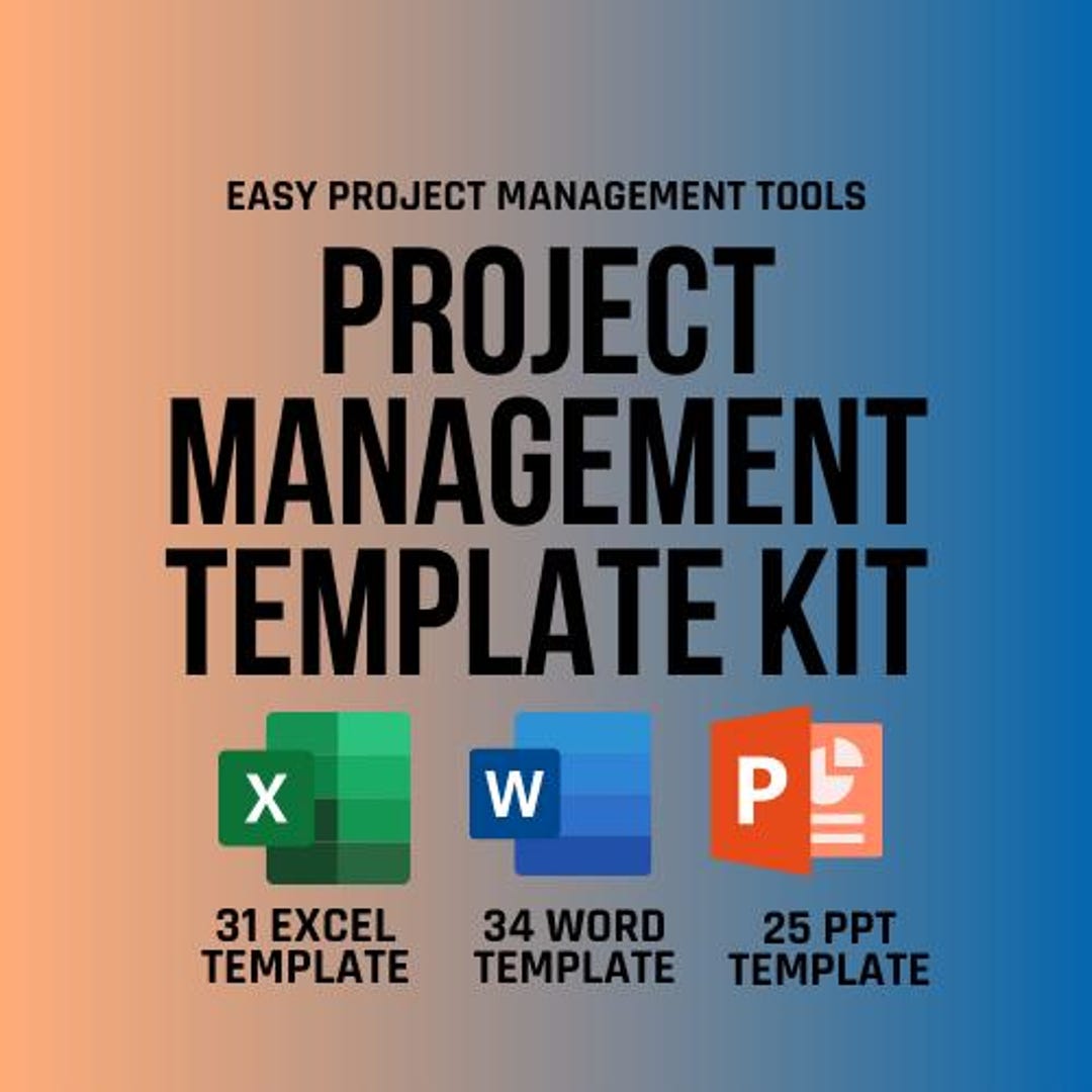 Project Management Template Bundle: Gantt Chart, Budget Planner, Task ...
