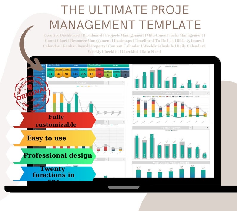 The Ultimate Project Management Template Projects Management - Etsy The Ultimate Project Management Template Projects Management - Etsy