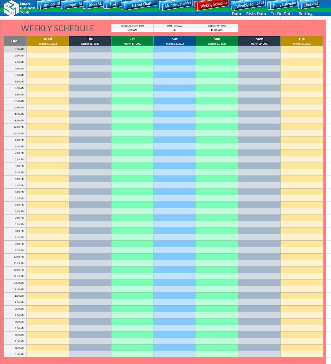 Project Management Template, Excel Dashboard, Project Tracker, Project ...