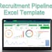 Recruitment Pipeline Excel Template: Weekly Calendar & Tracker - Etsy