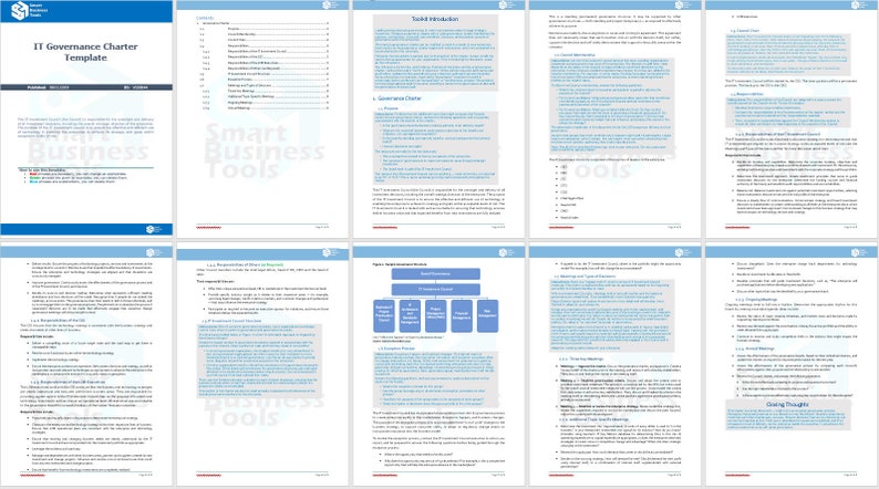 IT Governance Charter Template - Etsy
