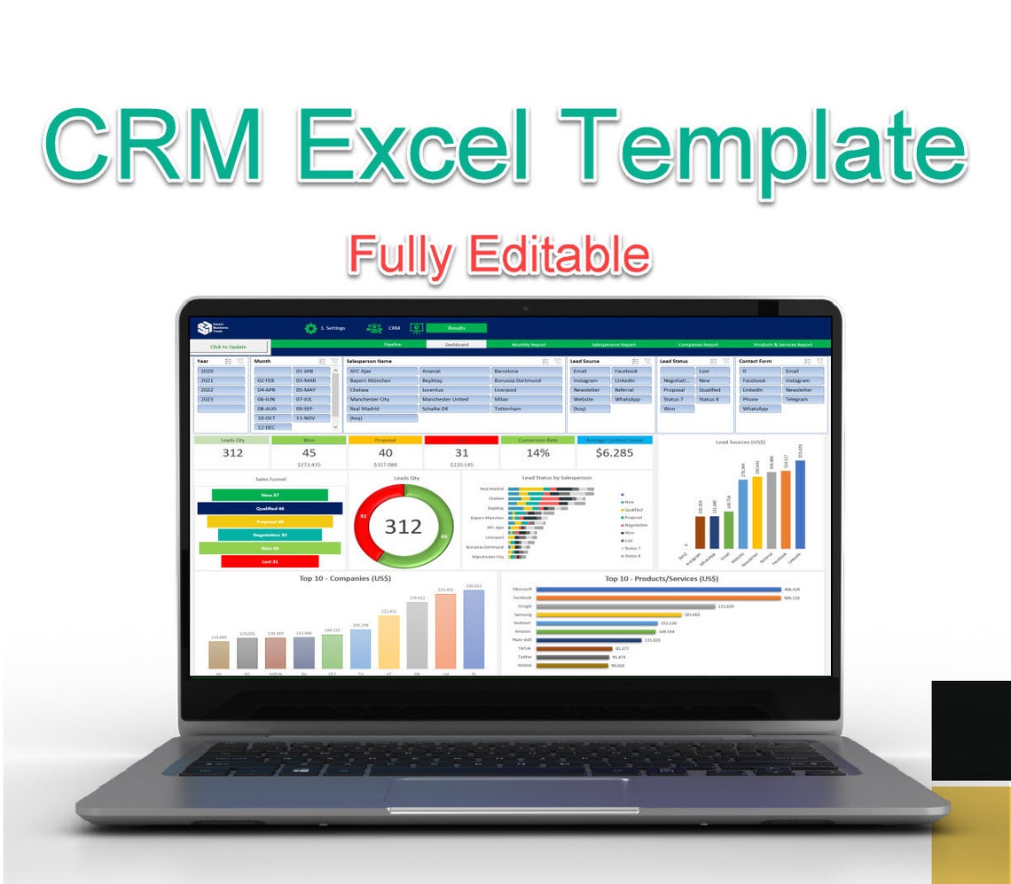 CRM Excel Template Customer Relationship Management Database - Etsy