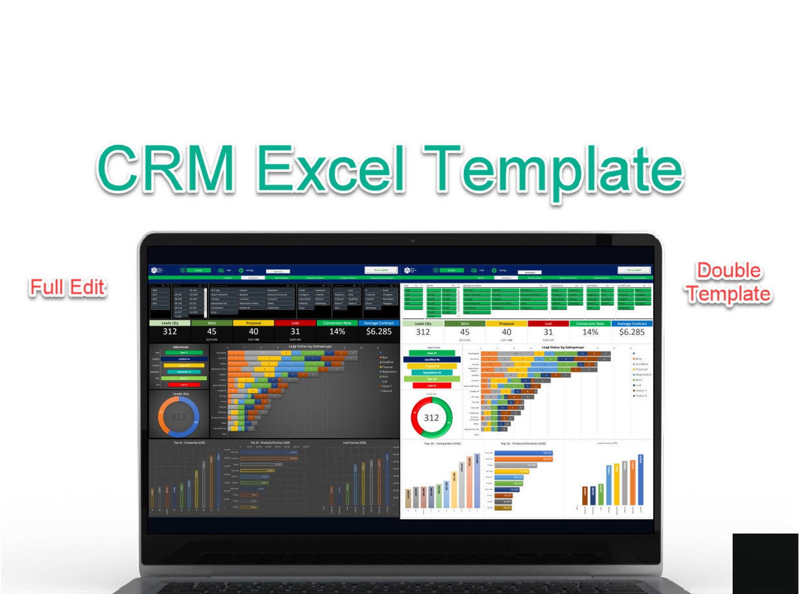 CRM Excel Template: Customer Relationship Management Database - Etsy