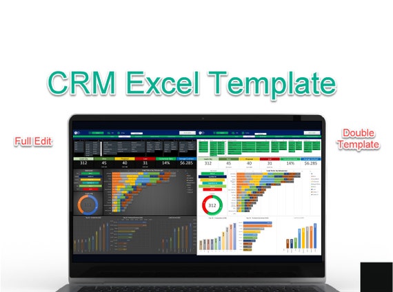 CRM Excel Template Customer Relationship Management Database - Etsy