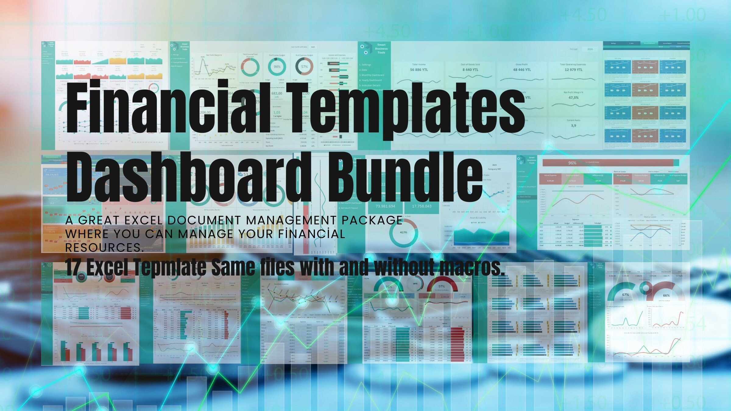 Financial Templates Dashboard Bundle, Business Finance Management ...