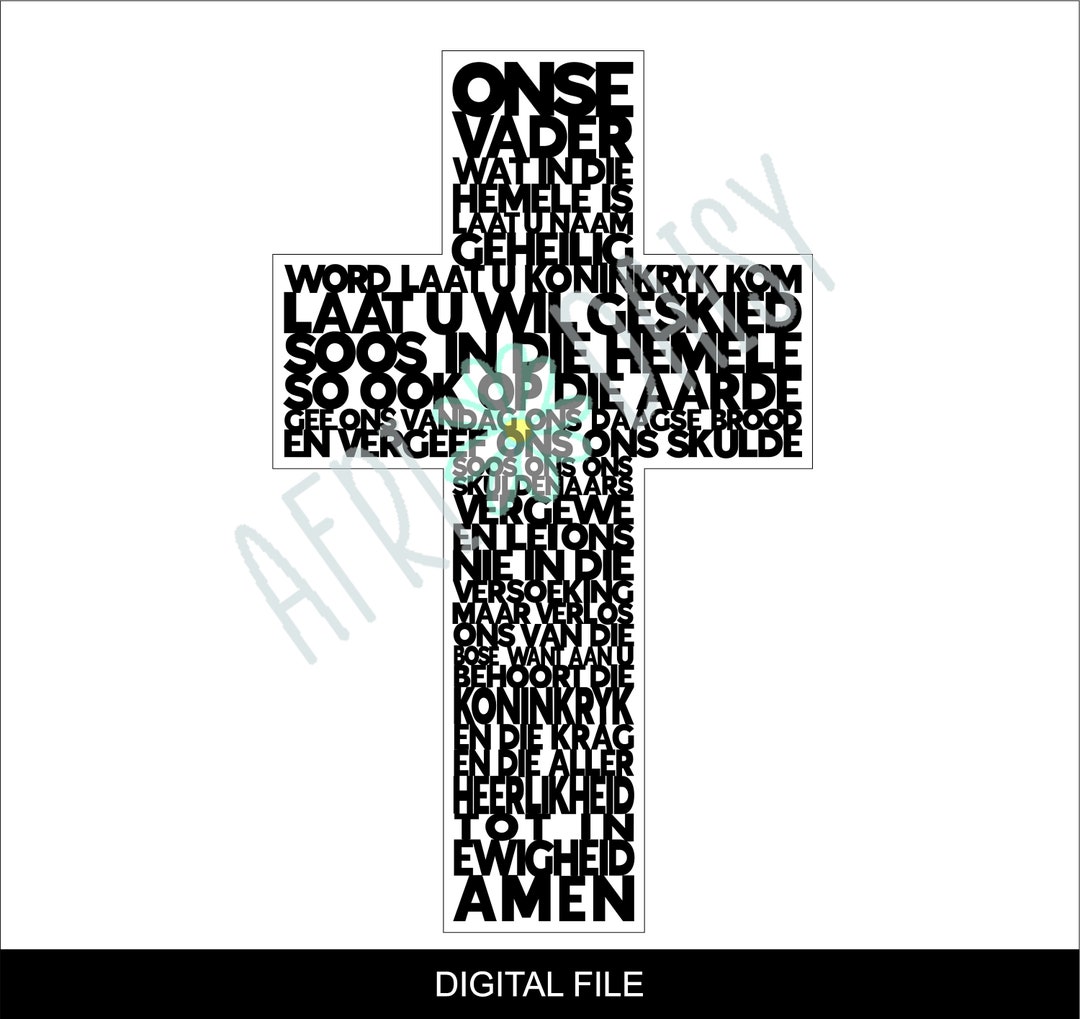 Onse Vader Digital File - Etsy