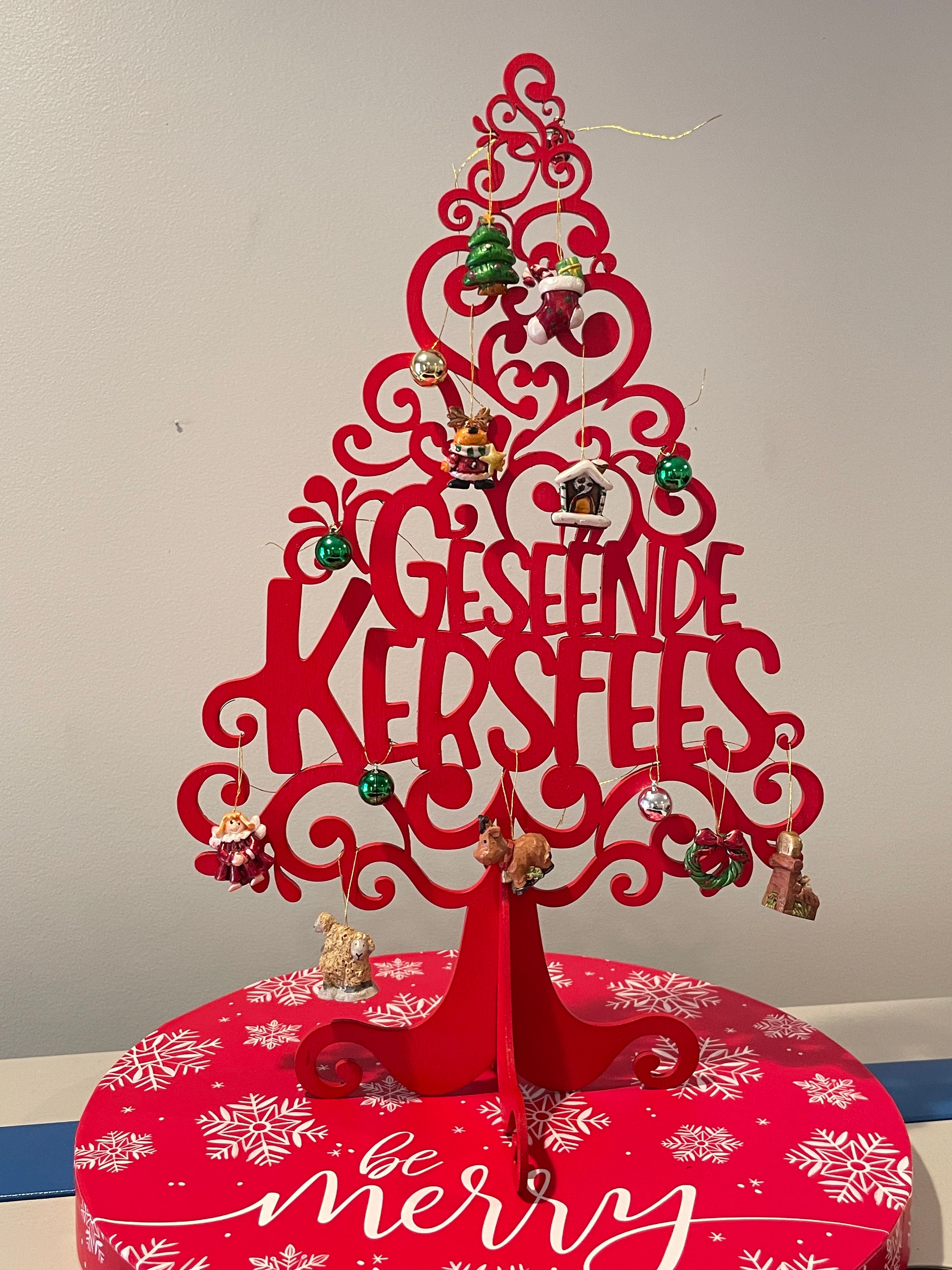 Digital File - Geseënde Kersfees Kersfeesboom - Etsy