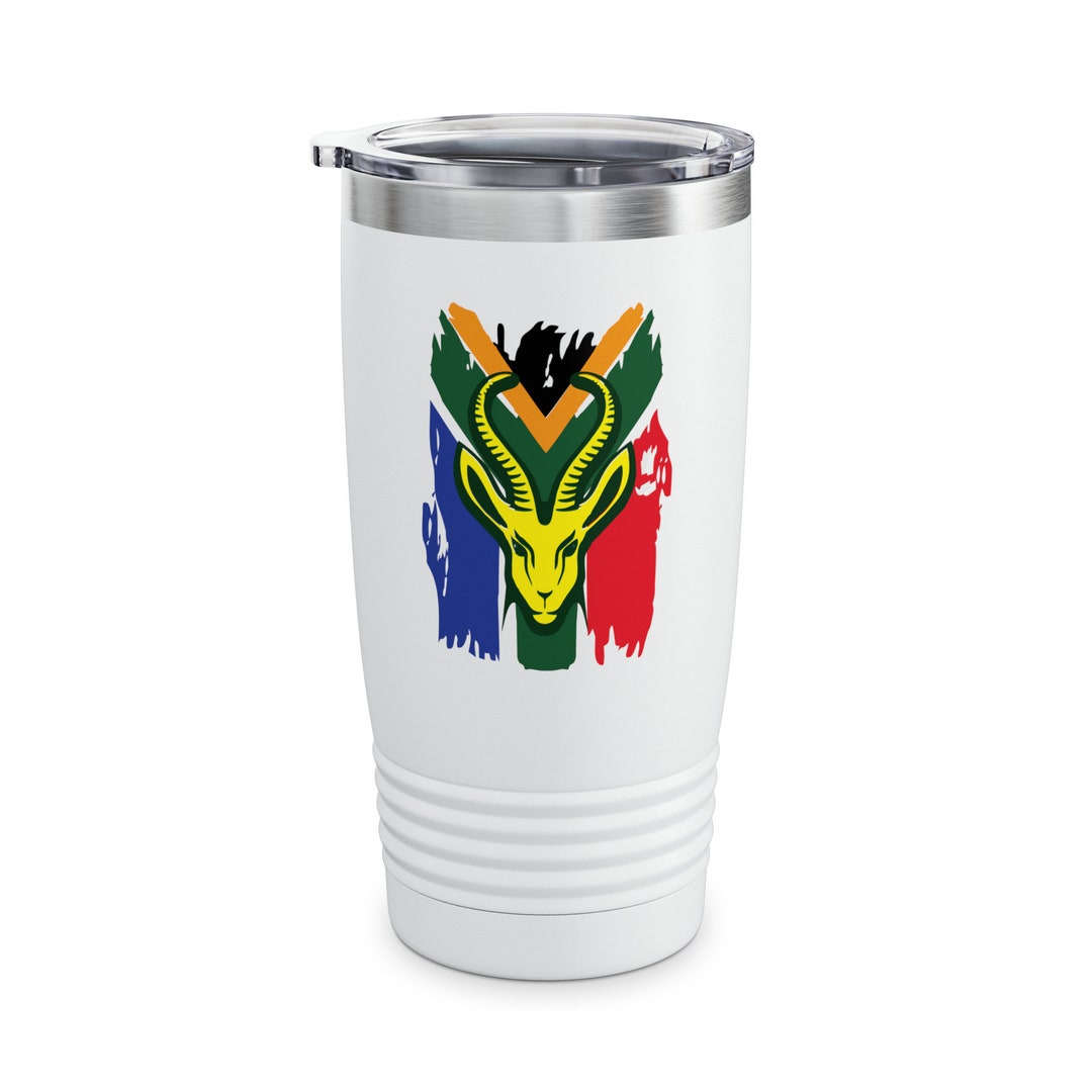 Springbok on SA Flag Ringneck Tumbler, 20oz - Etsy