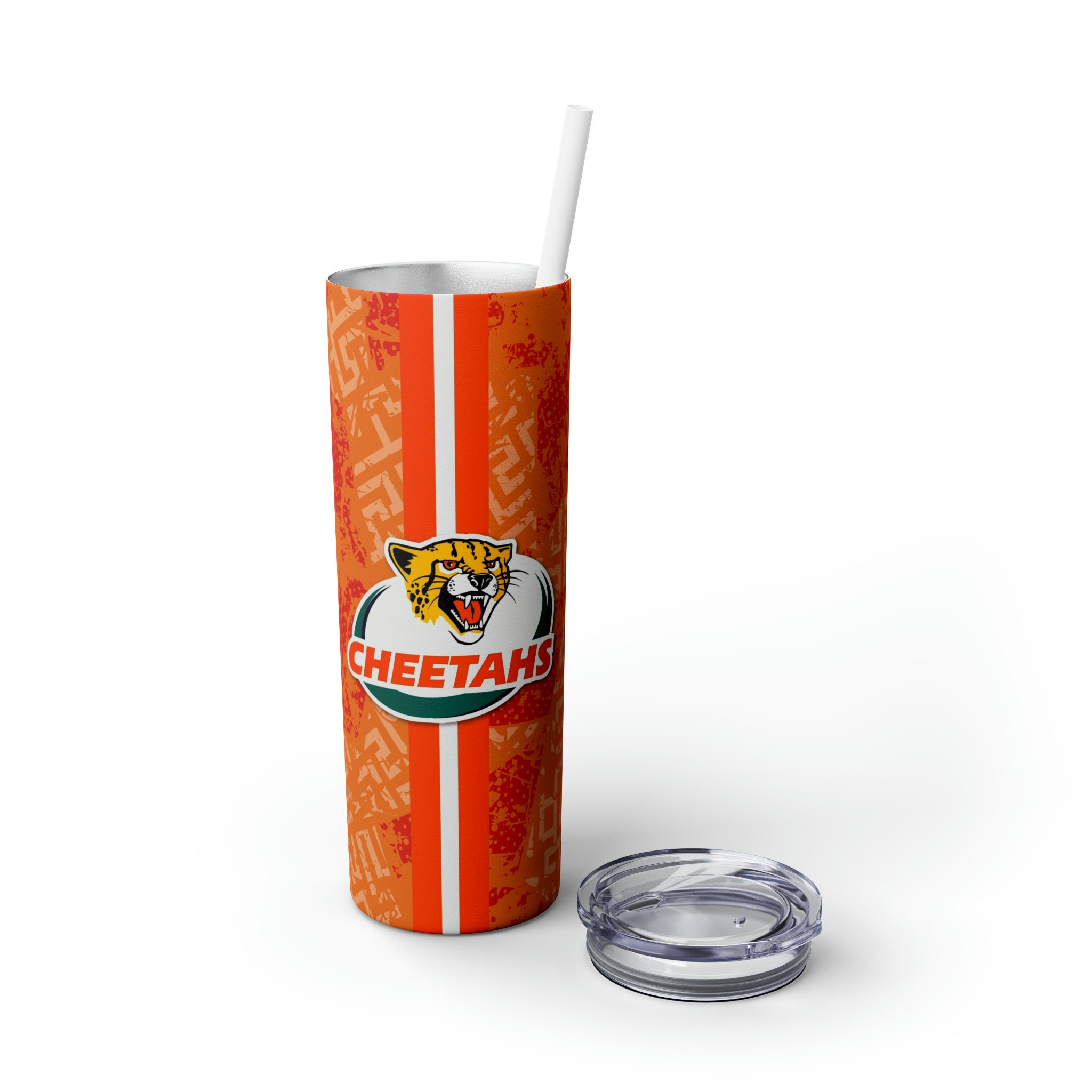 Cheetas Skinny Tumbler With Straw, 20oz - Etsy