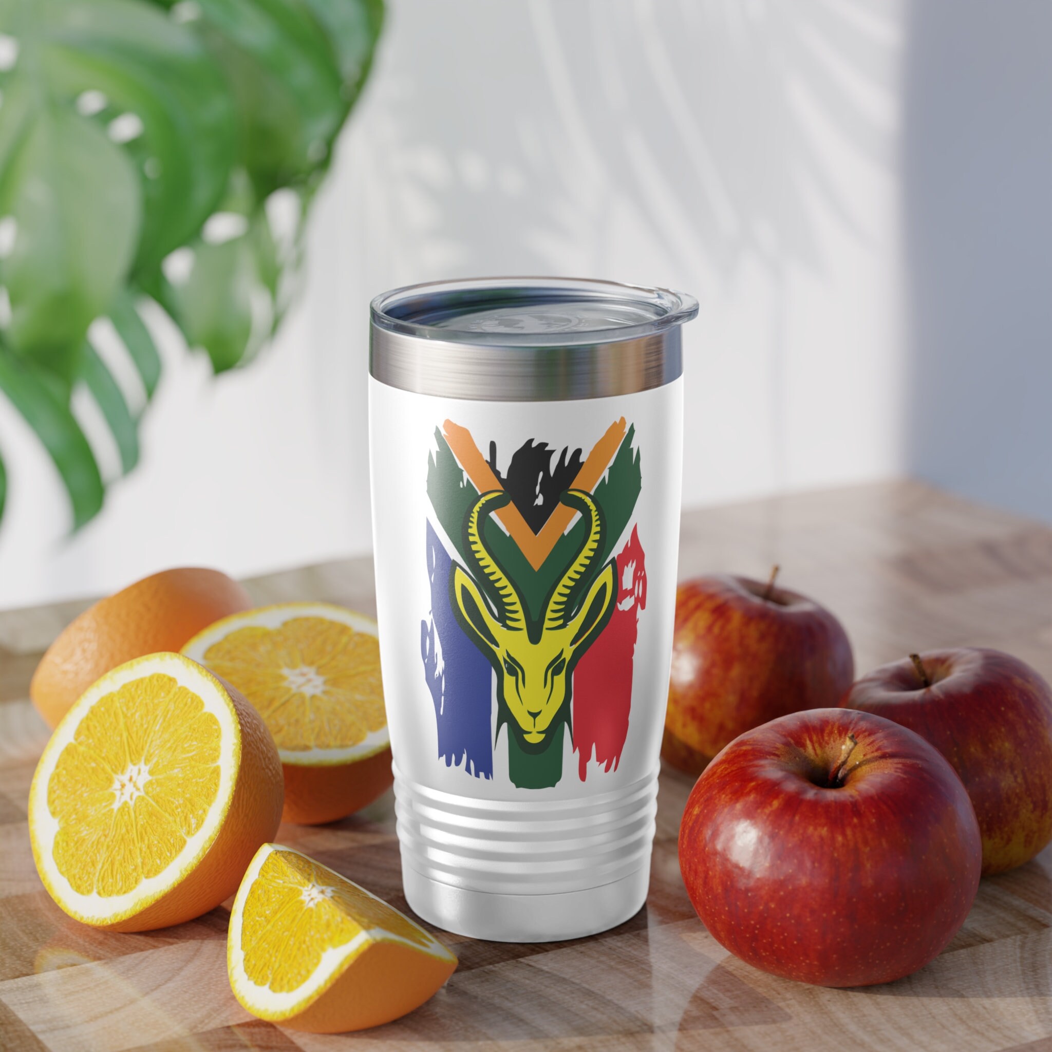Springbok on SA Flag Ringneck Tumbler, 20oz - Etsy