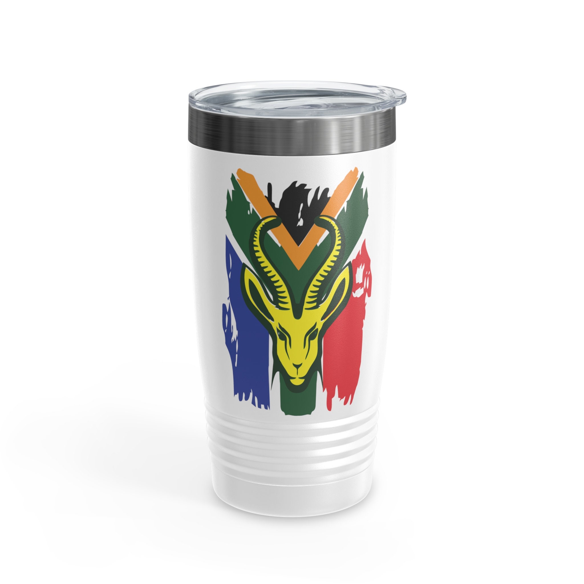 Springbok on SA Flag Ringneck Tumbler, 20oz - Etsy
