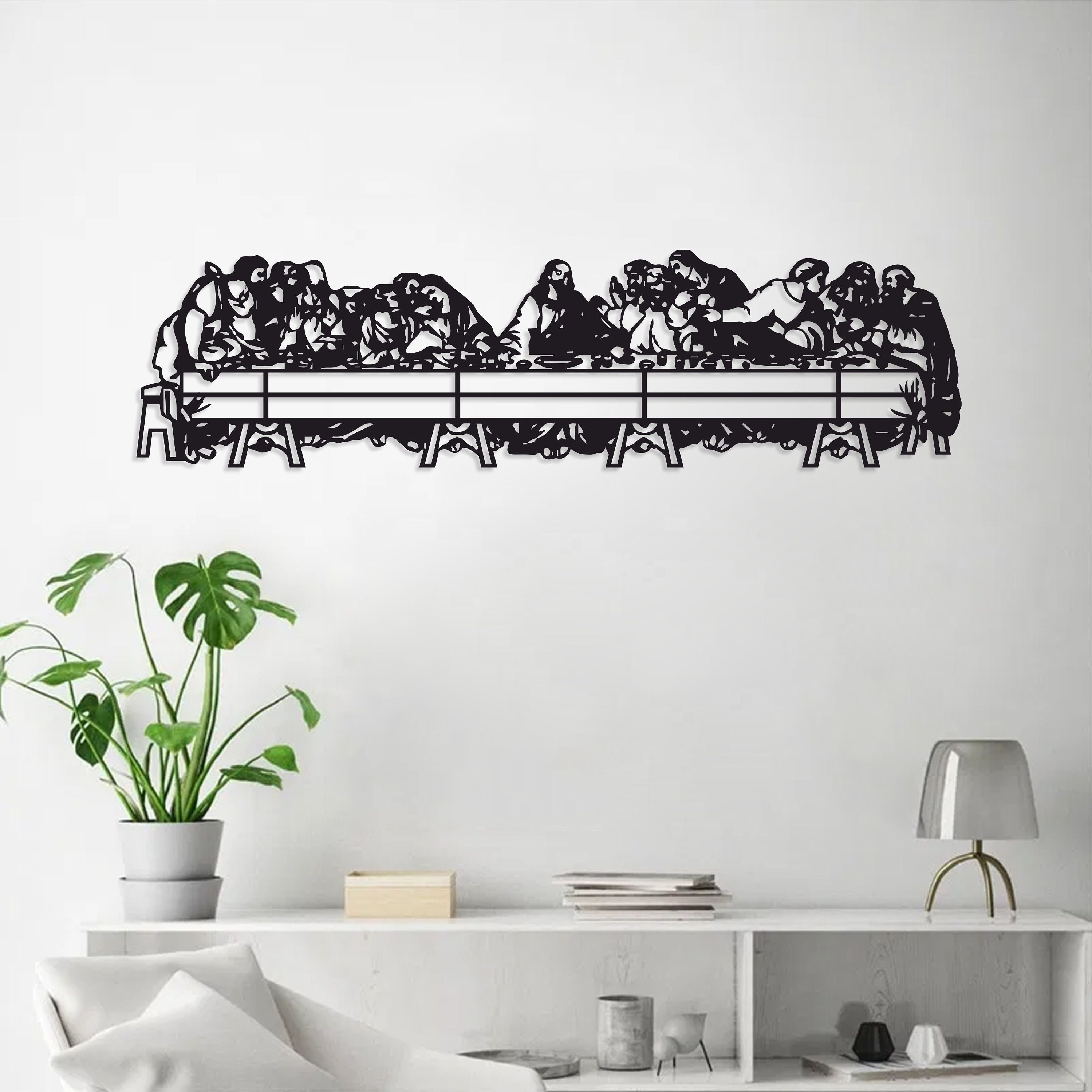Last Supper Metal Wall Art Last Supper Wall Decor Last Etsy