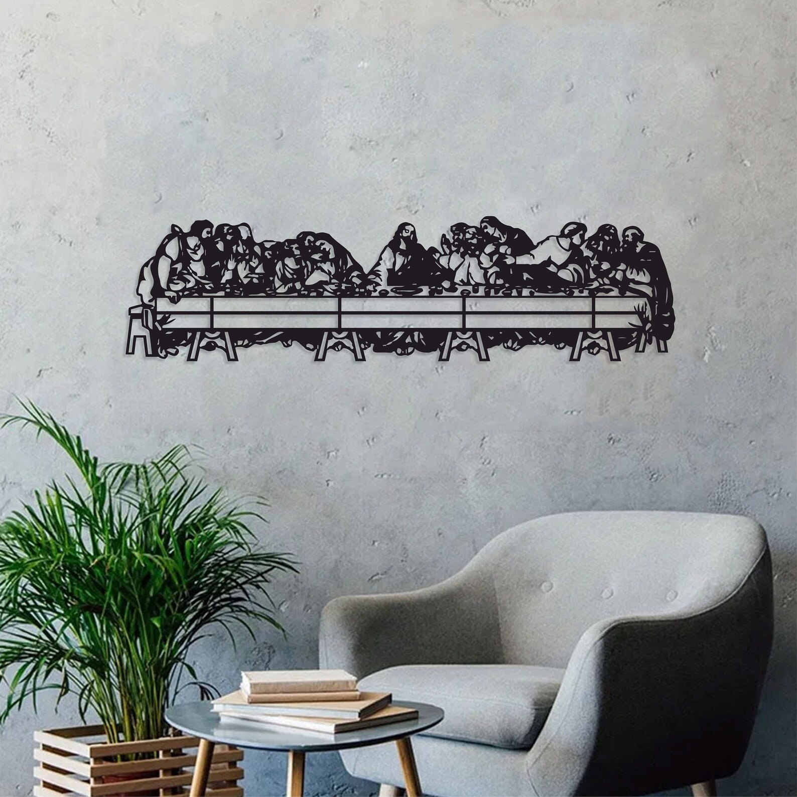 Last Supper Metal Wall Art Last Supper Wall Decor Last Etsy