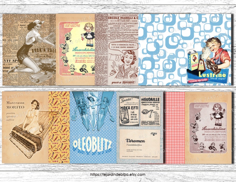 Kit Advertisement 1950s, Digital Collage, Junk Journal Pages, Envelopes ...