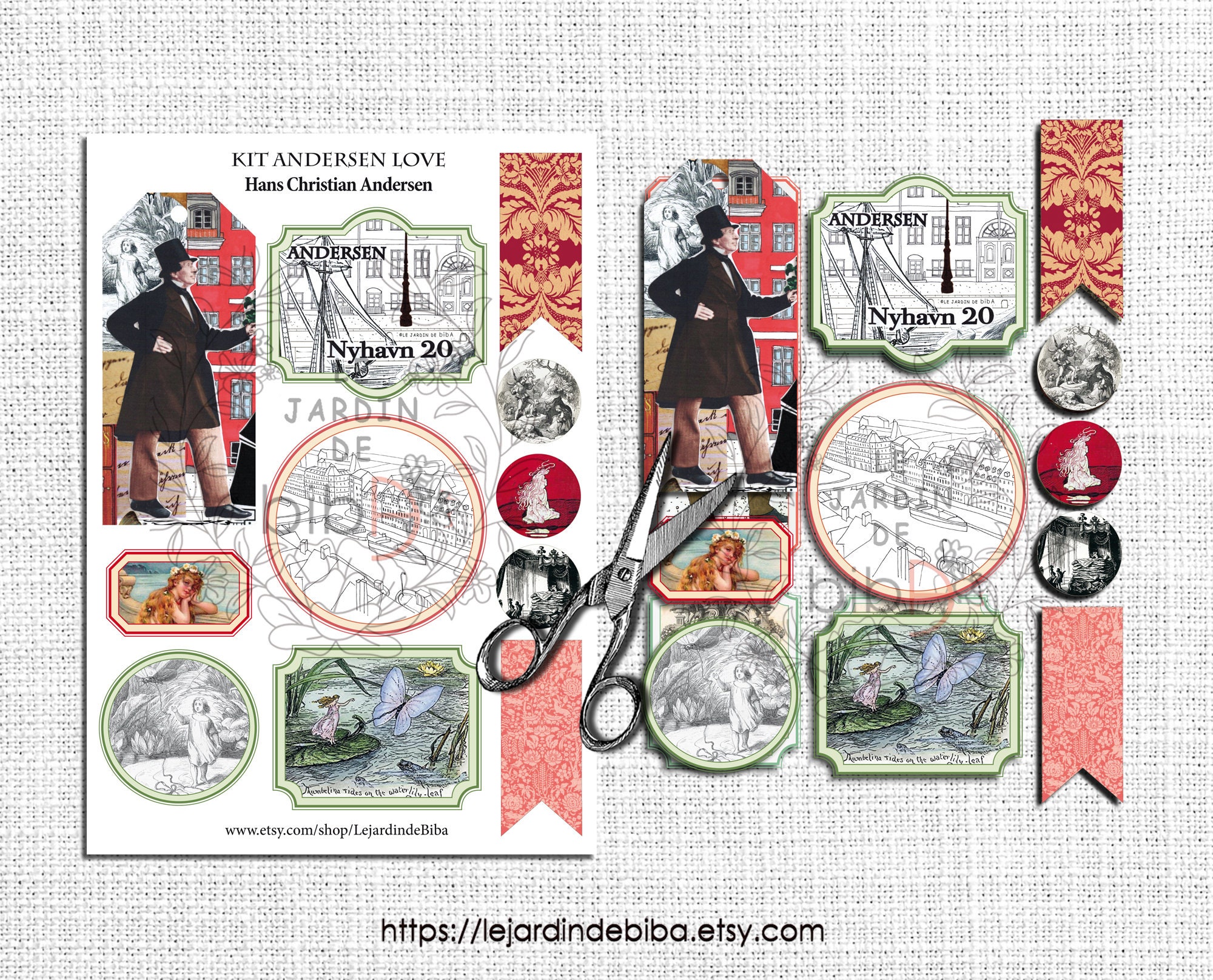 Celebrity Labels, Manzoni, Dickens, Austen, Andersen, Celebrity Tags ...