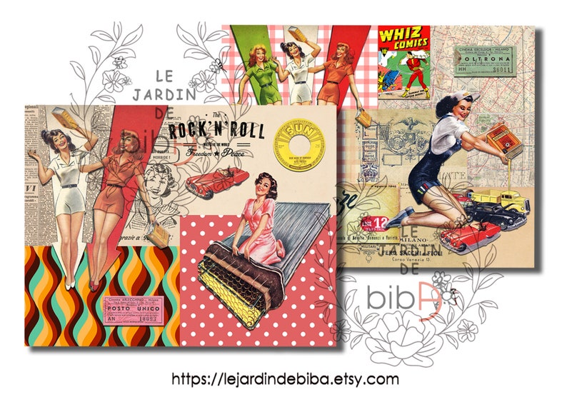 Kit Advertisement 1950s, Digital Collage, Junk Journal Pages, Envelopes ...