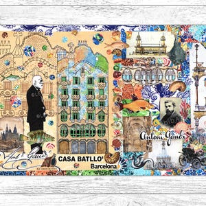 Antoni Gaudi, Architecture Poster, House Portrait, Casa Batllo, Fussy ...