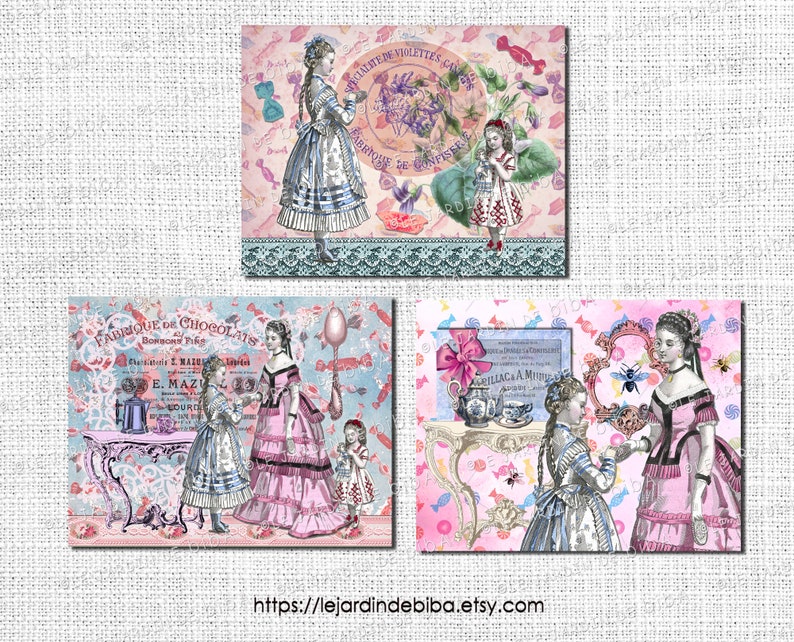 Candies Collage, Candy Labels, Candy Envelope,junk Journal, Collage ...