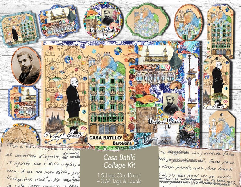 Antoni Gaudi, Architecture Poster, House Portrait, Casa Batllo, Fussy ...