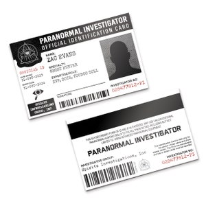 Paranormal and Cryptid ID | Horizontal Identification | Instant ...
