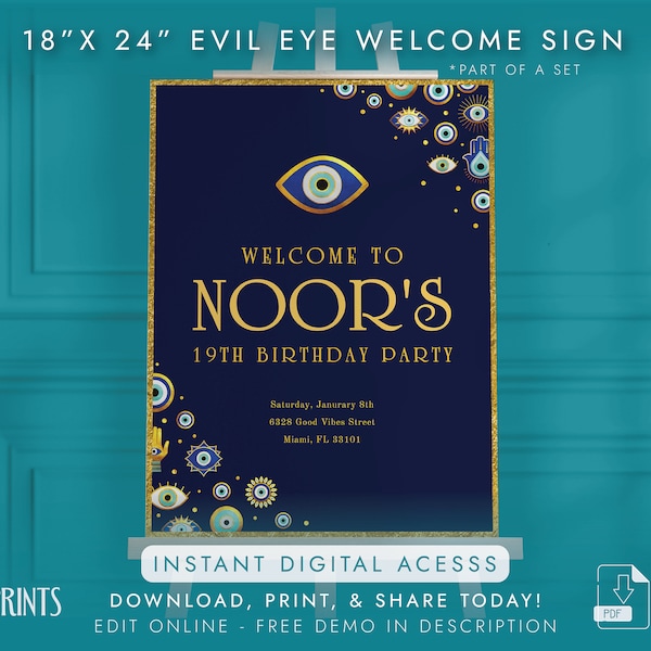 Evil Eye Birthday Party - Etsy