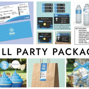 New Horizons Dodo Airlines Complete Party Package Set | Instant & Customizable Digital Template ...