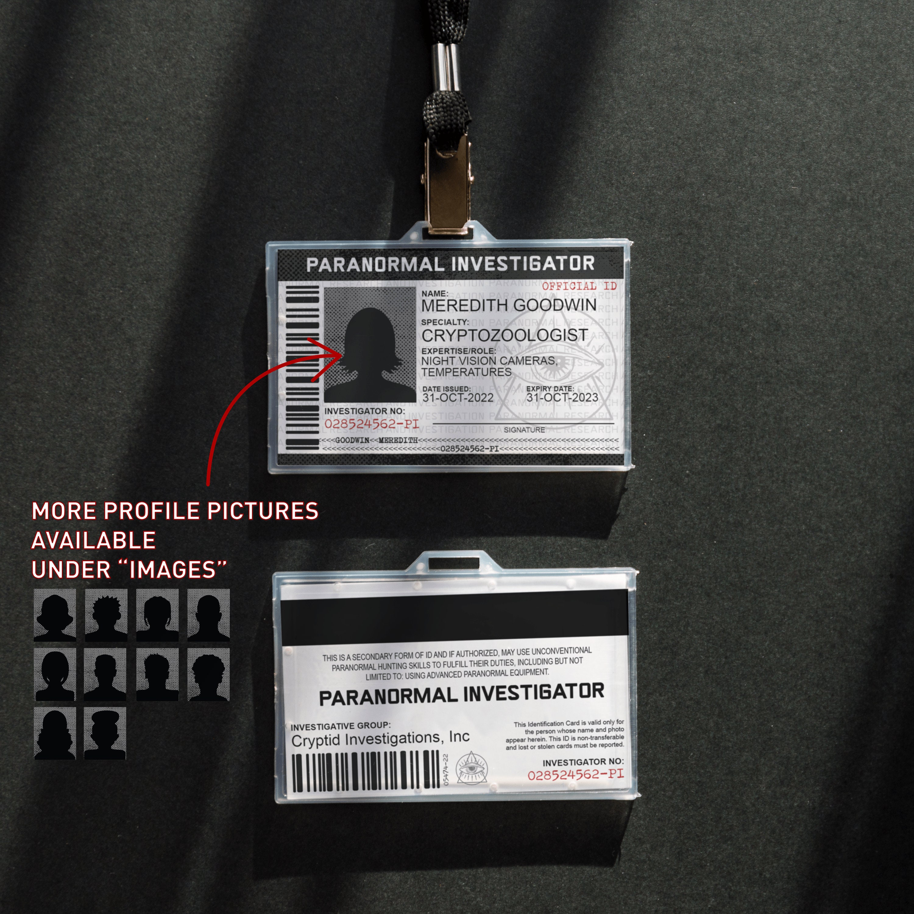 Paranormal and Cryptid ID | Instant & Customizable Digital Template ...