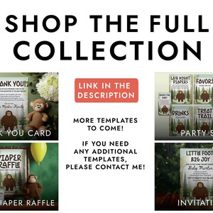 Bigfoot Baby Shower Invite | Cryptid Bigfoot | Instant Download ...