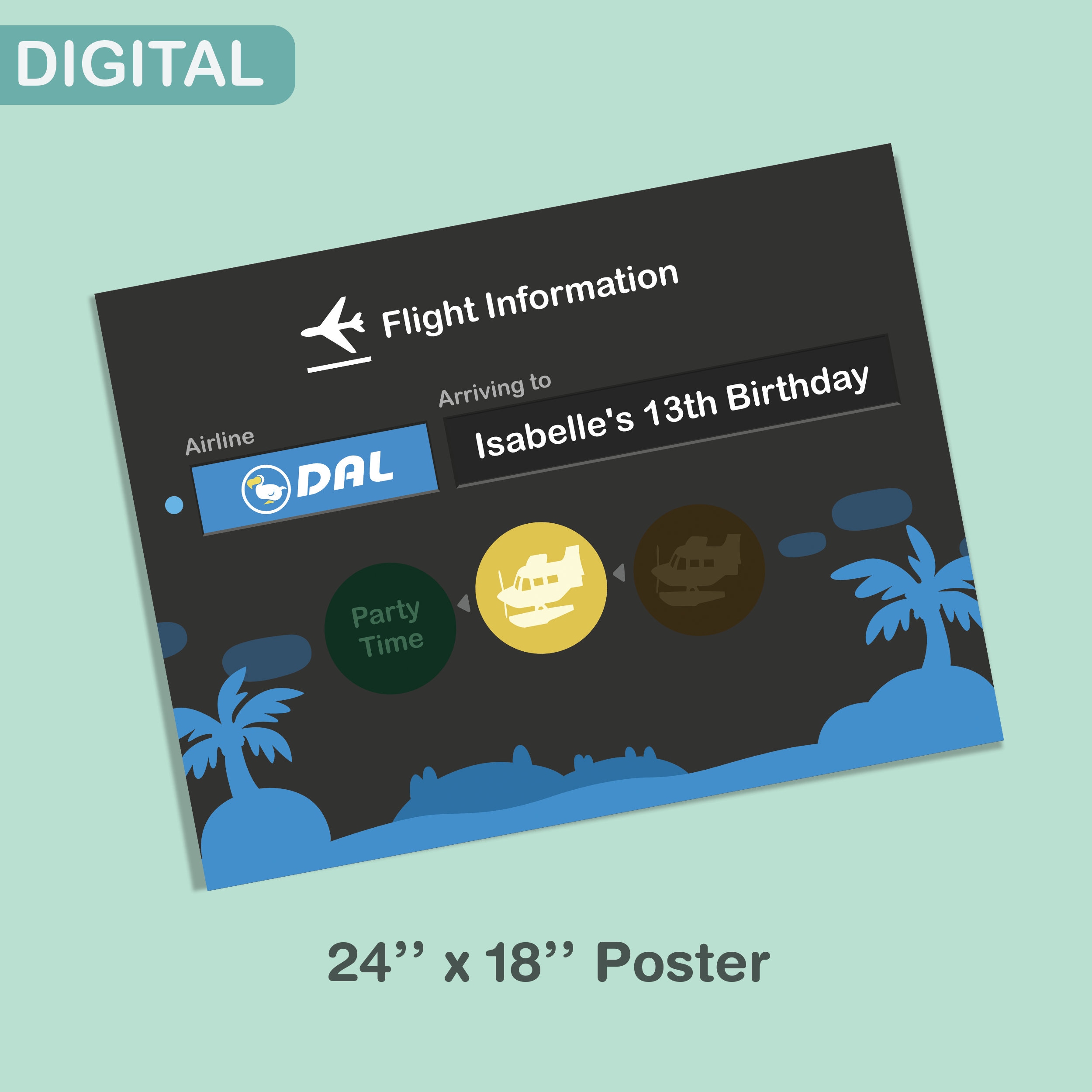 New Horizons Dodo Airlines Complete Party Package Set | Instant ...