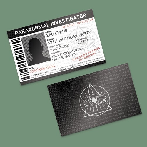 Paranormal and Cryptid ID Instant & Customizable Digital - Etsy