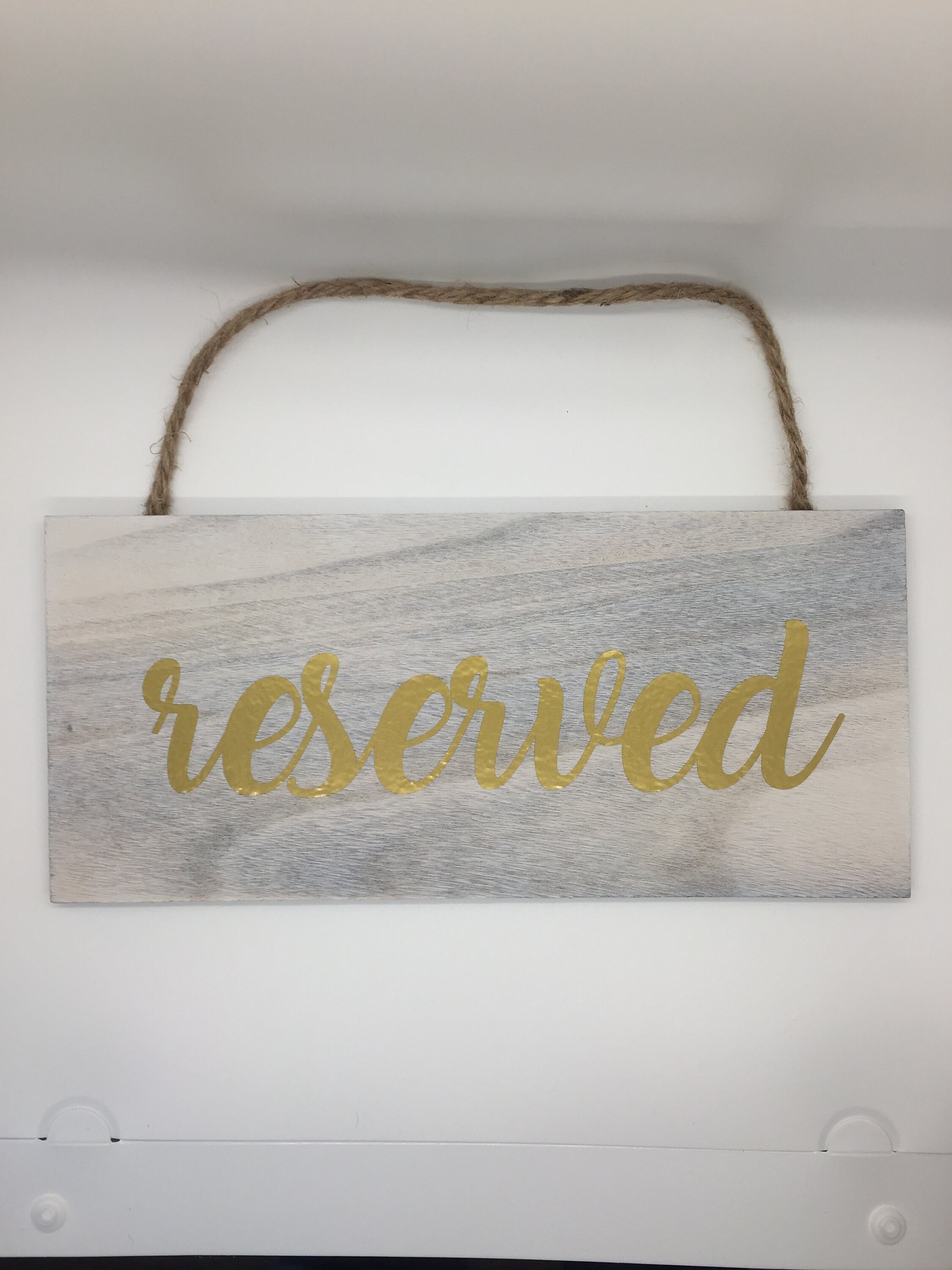 Wedding Reserved Sign Wedding Ceremony Sign Rustic Wedding - Etsy