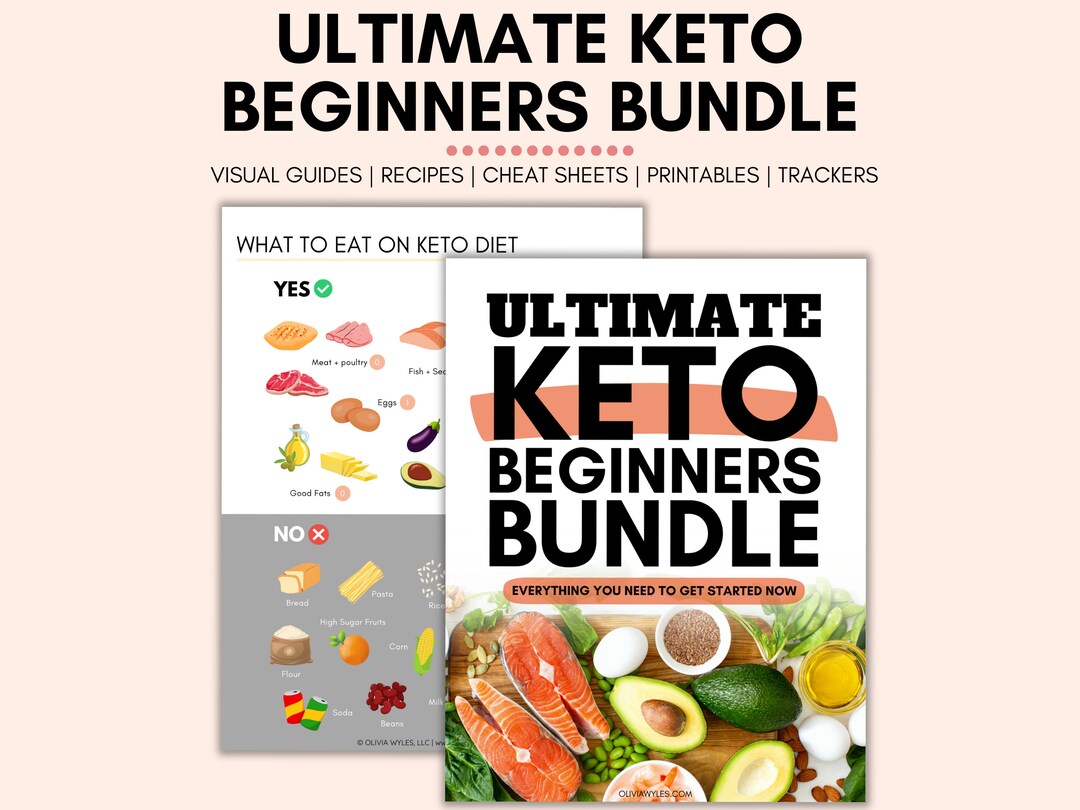 Ultimate Keto Beginners Bundle,keto Planner,keto Grocery List Printable,keto Food List,keto ...