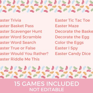Easter Games Printable Bundle: Fun Holiday Activities (digital Download ...