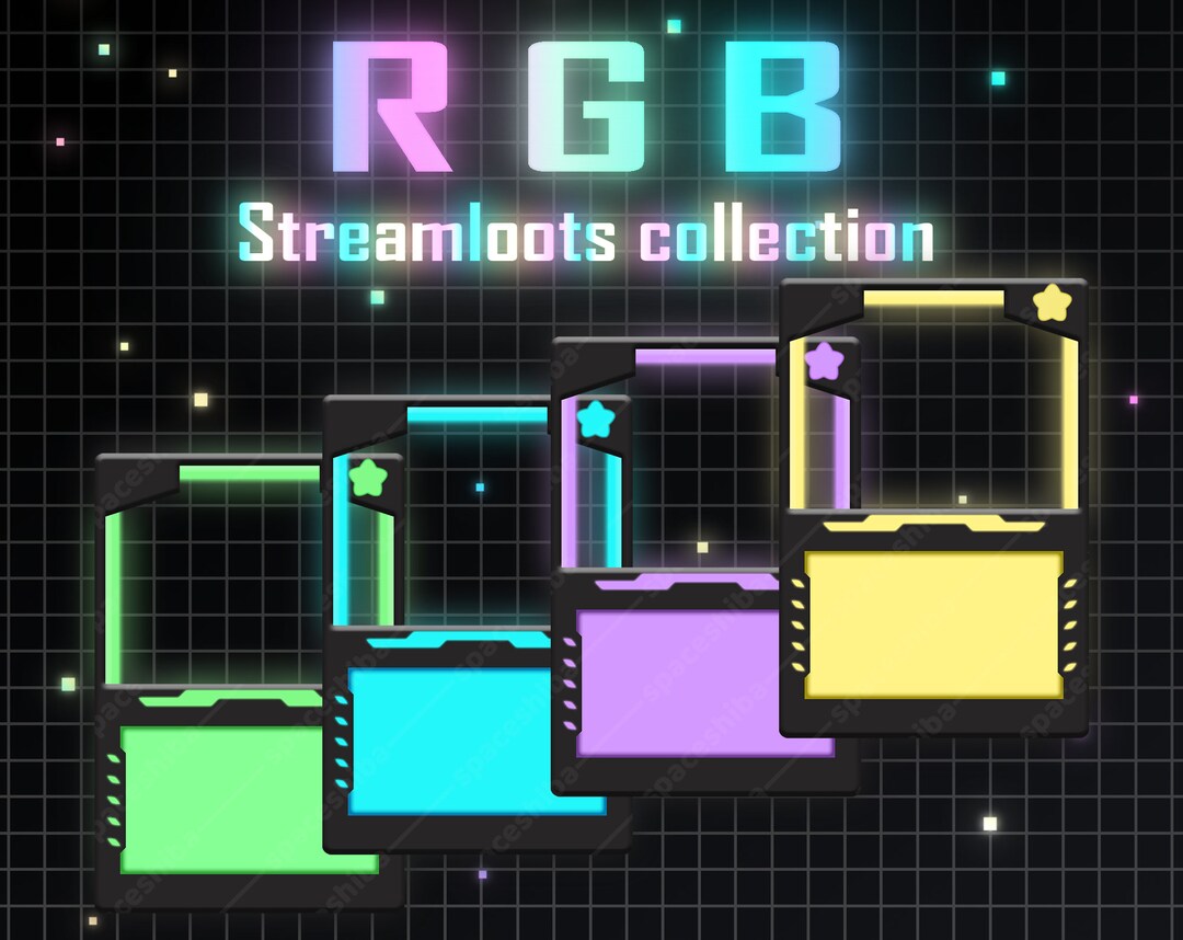 Twitch Streamloots RGB Neon Pastel Cards - Etsy UK