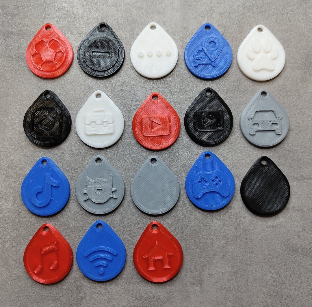 NFC Tag Pendant / Key Holder Many Different Colors and Motifs ...