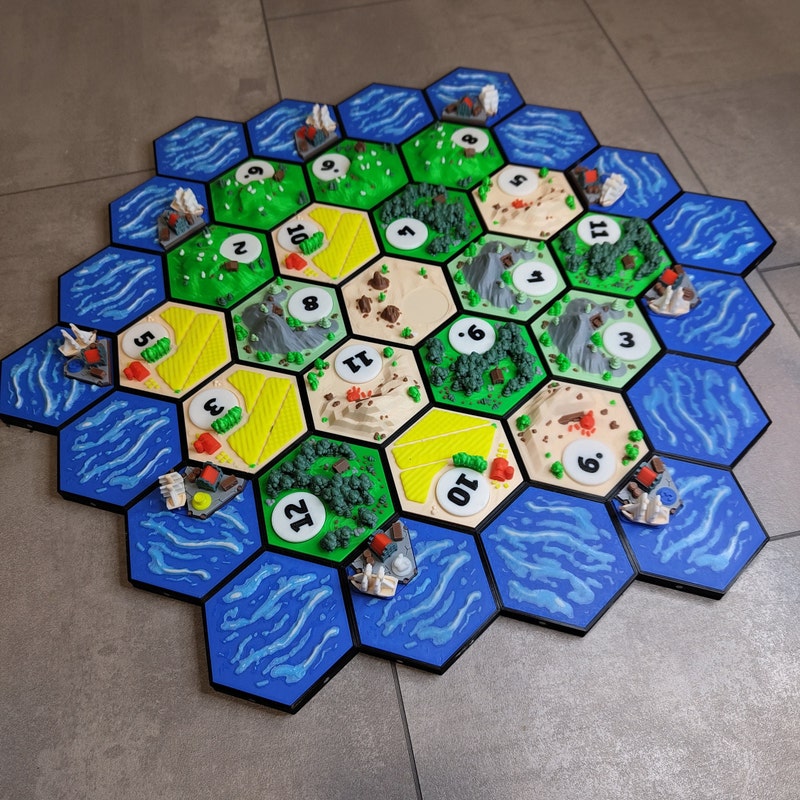 Catan Board Tiles - Etsy
