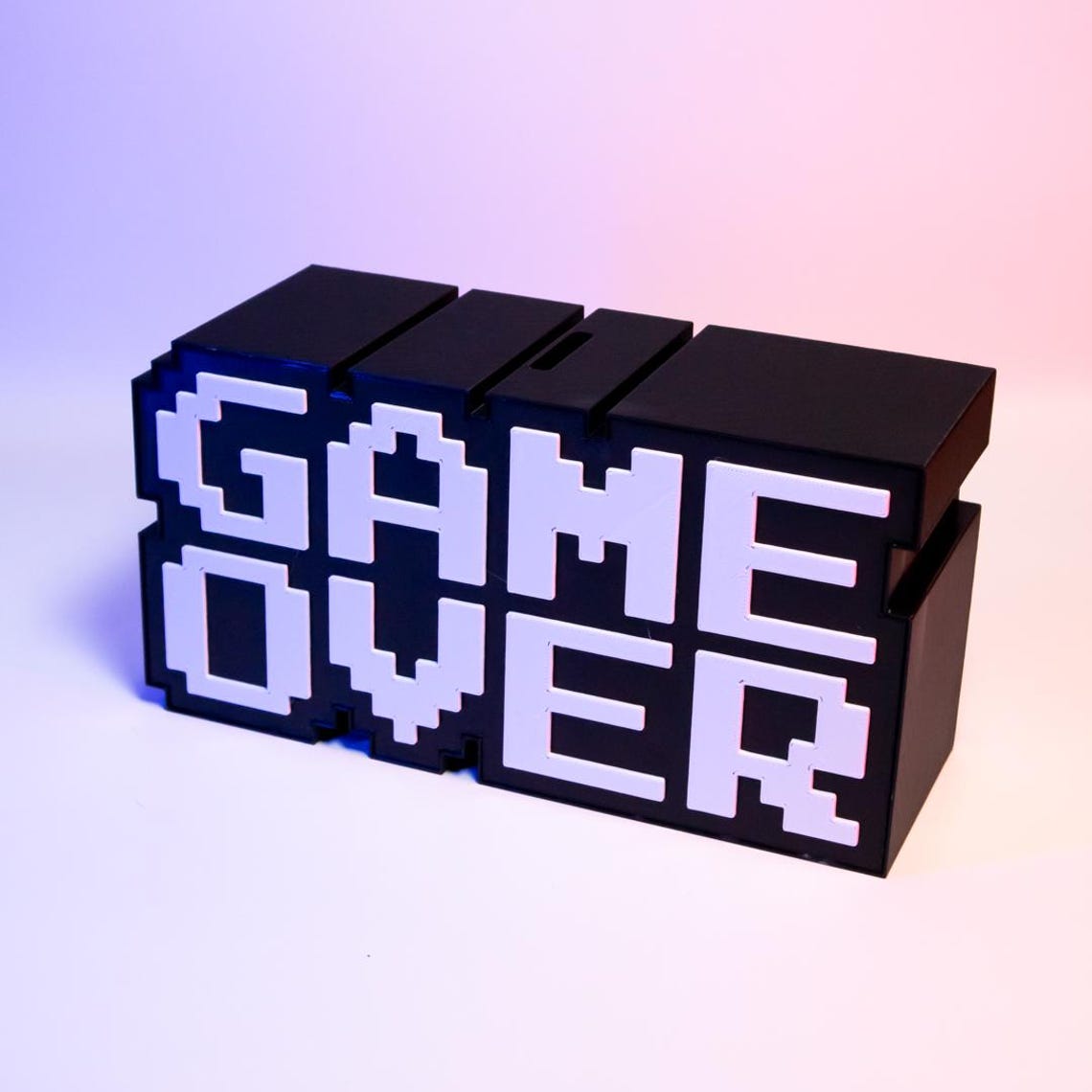 3D Printed “game Over” Money Box – Retro Gaming Piggy Bank | Gift for ...