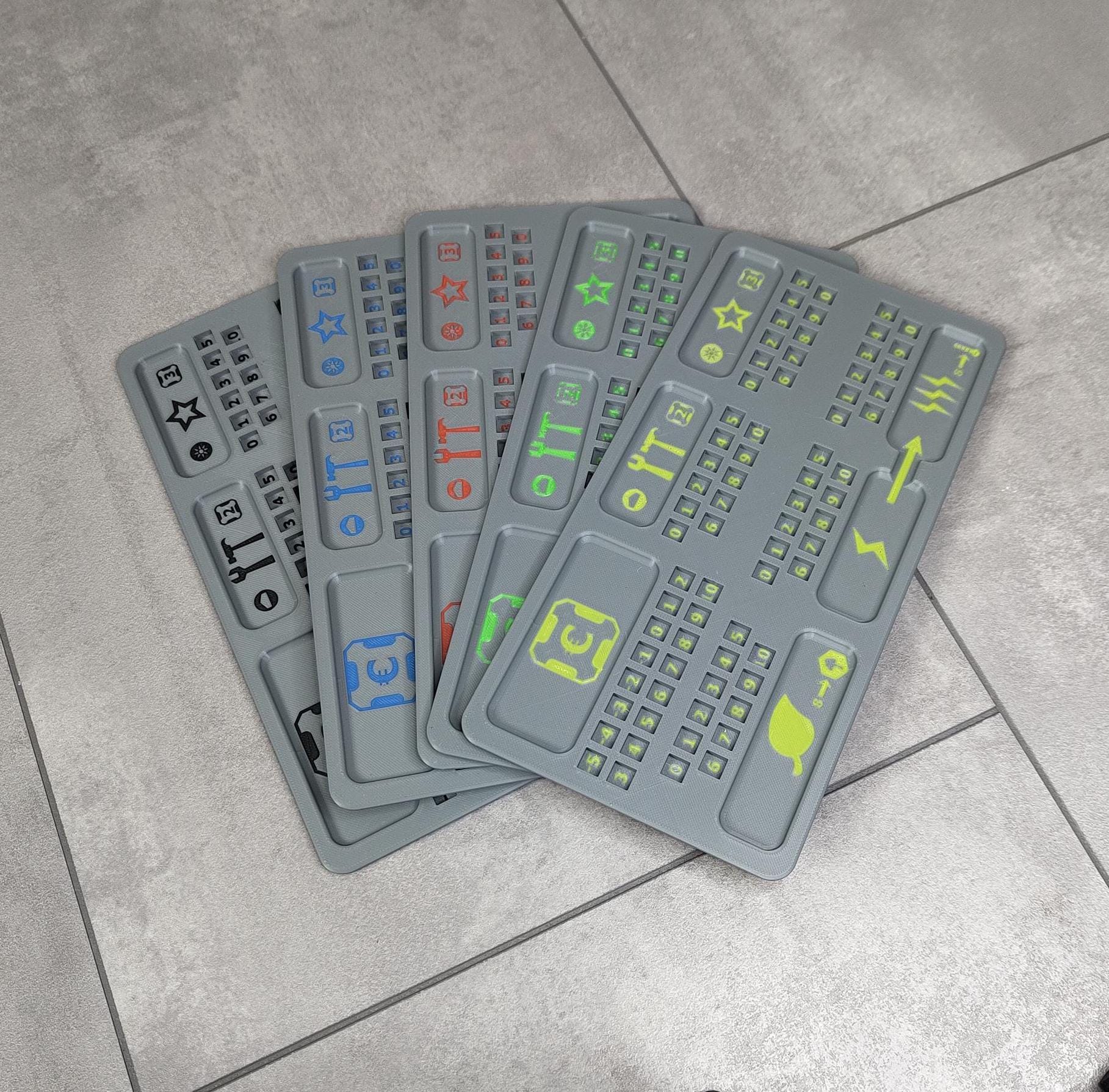 Terraforming Mars Player Boards - Individual Player Boards Made of High ...