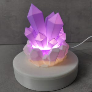 LED Crystal Lamp - Glowing Gemstones as Stylish Decoration ...