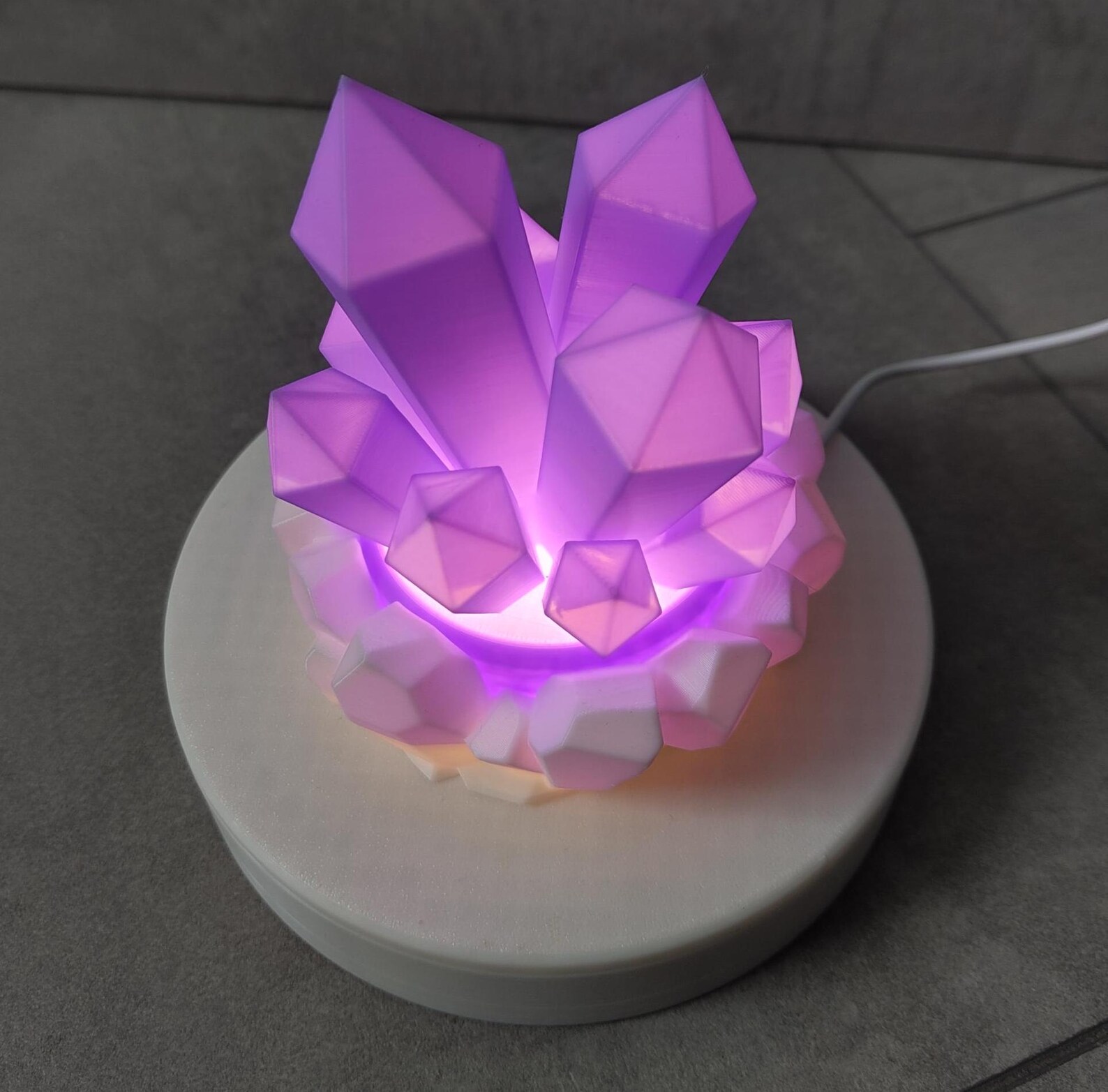 LED Crystal Lamp - Glowing Gemstones as Stylish Decoration ...