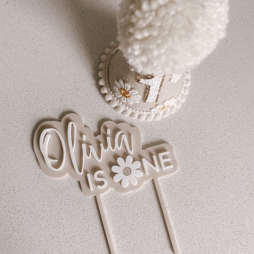 Daisy One Cake Topper Daisy Theme Birthday Daisy Two - Etsy Australia