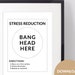 Bang Head Here Sign: Funny Stress Reduction Art (PDF Download) - Etsy
