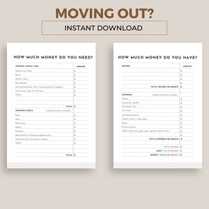 How Much Money Do You Need to Move Out of Home? Moving Budget, First ...
