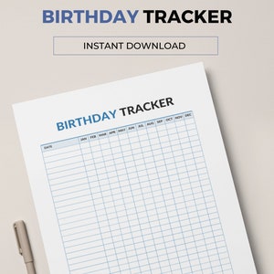 Gift Giving Planner, Birthday Tracker, Gift Idea Tracker, Wedding Gift ...