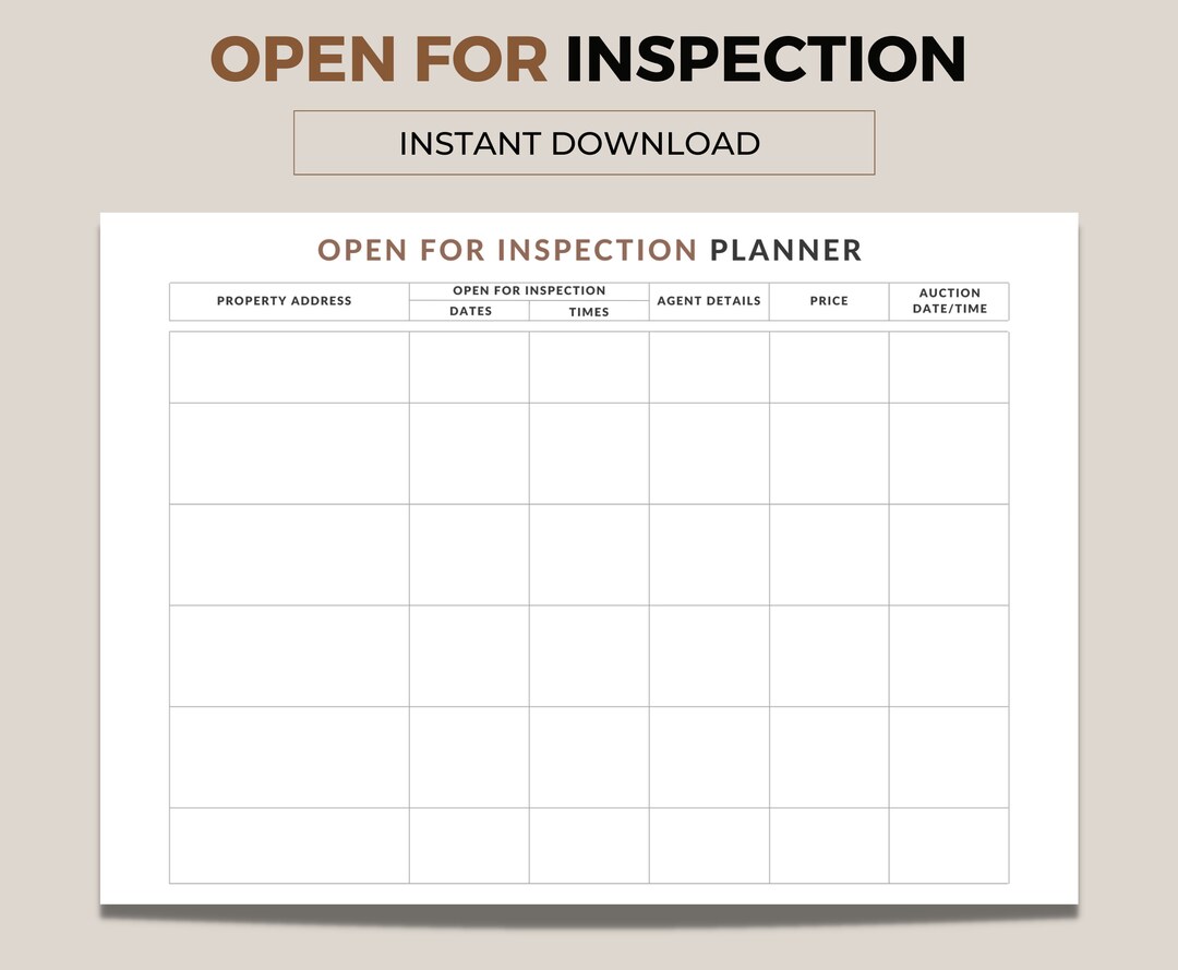 Open for Inspection Planner. Manage Home Open Visits. Auction Schedule ...