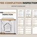 Pre-completion Inspection Checklists. Walkthrough Inspection Checklist ...