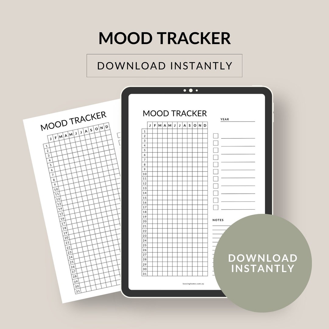 Mood Tracker, Stress Tracker, Mood Journal, Emotions Tracker, Mood ...