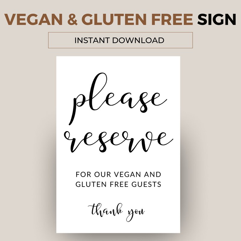 Vegetarian Sign - Etsy